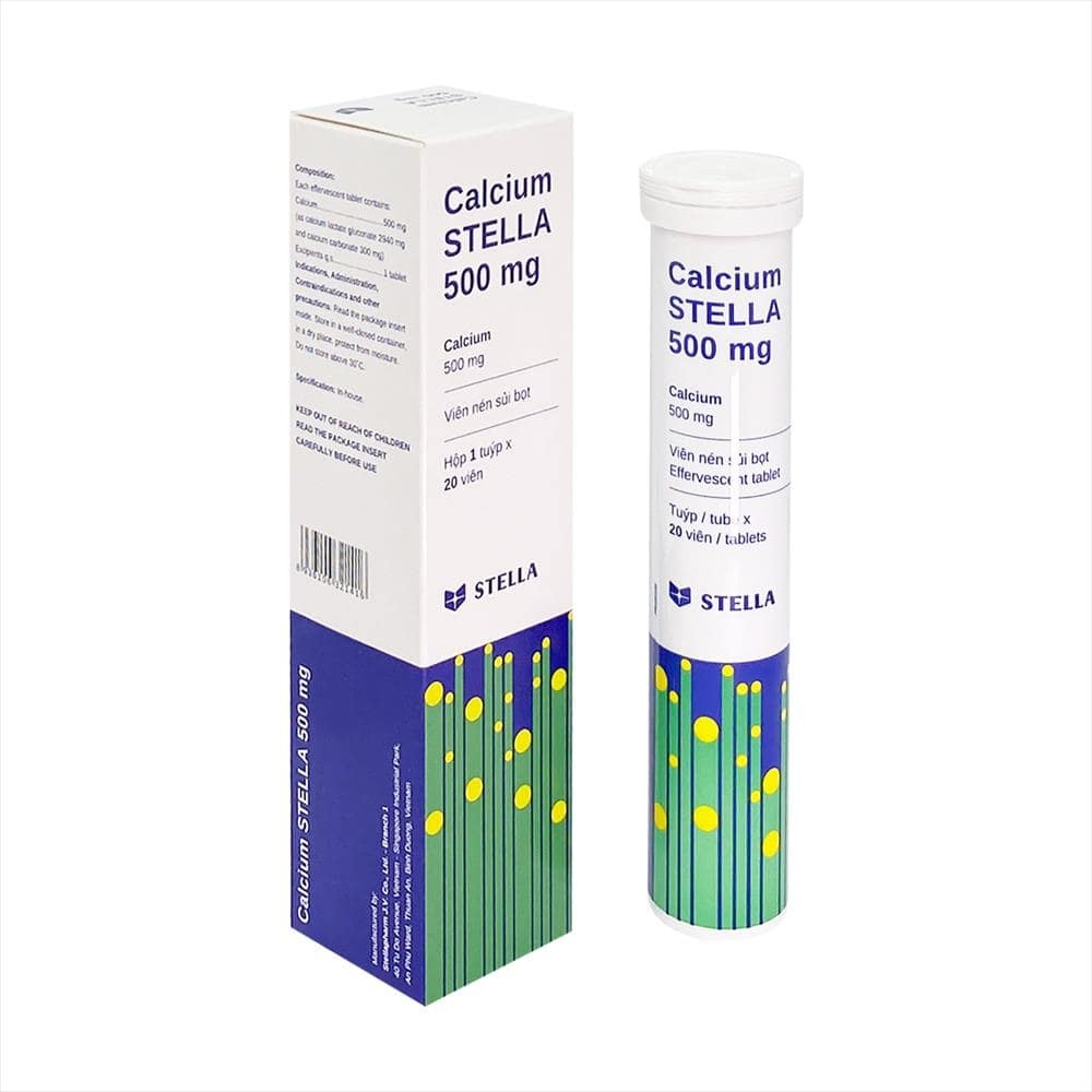 Thuốc calcium stella 500mg viên sủi
