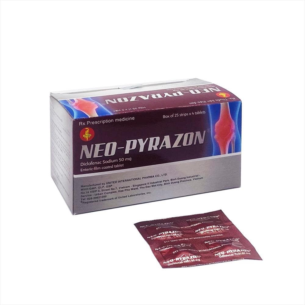 Thuốc giảm đau Neo-pyrazon 50mg