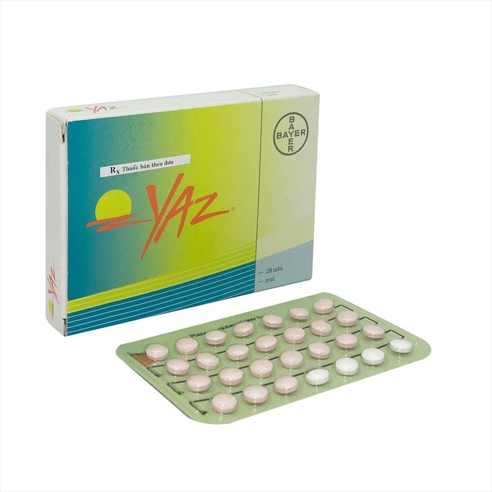 Thuốc ngừa thai Yaz 0.02mg/3mg