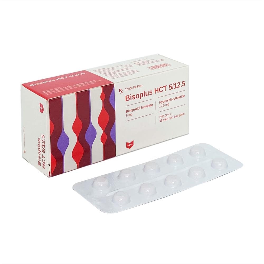 Thuốc tim mạch Bisoplus HCT 5/12.5
