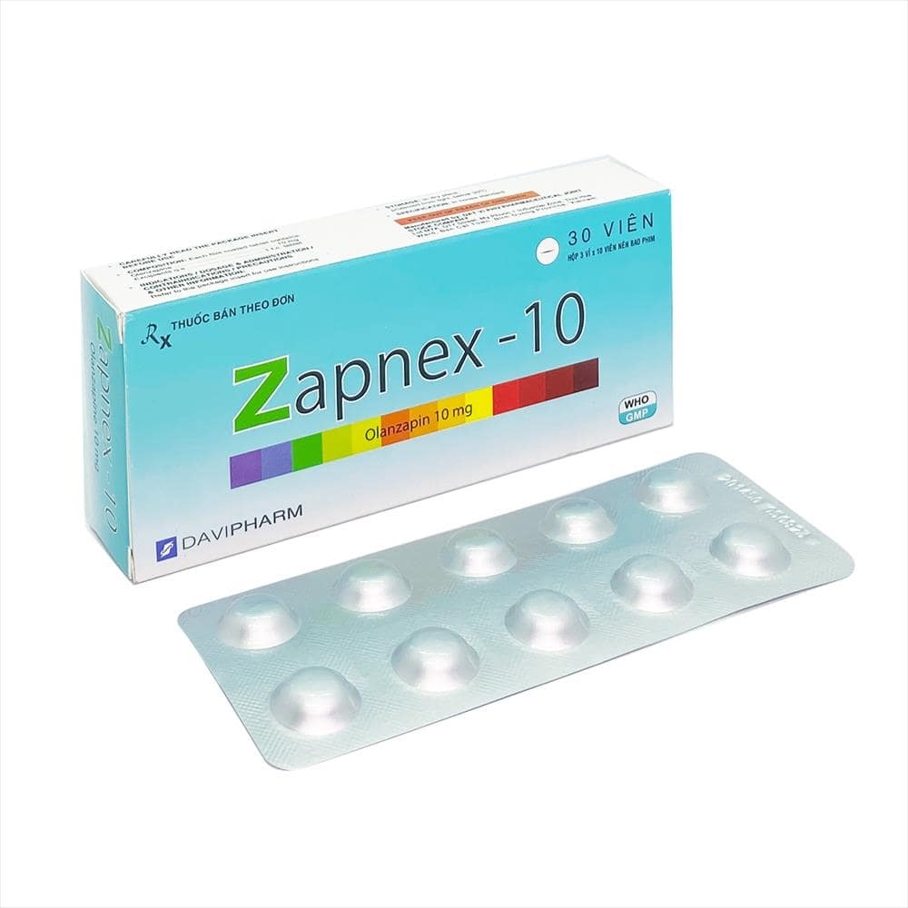 Thuốc trị tâm thần phân liệt zapnex 10mg
