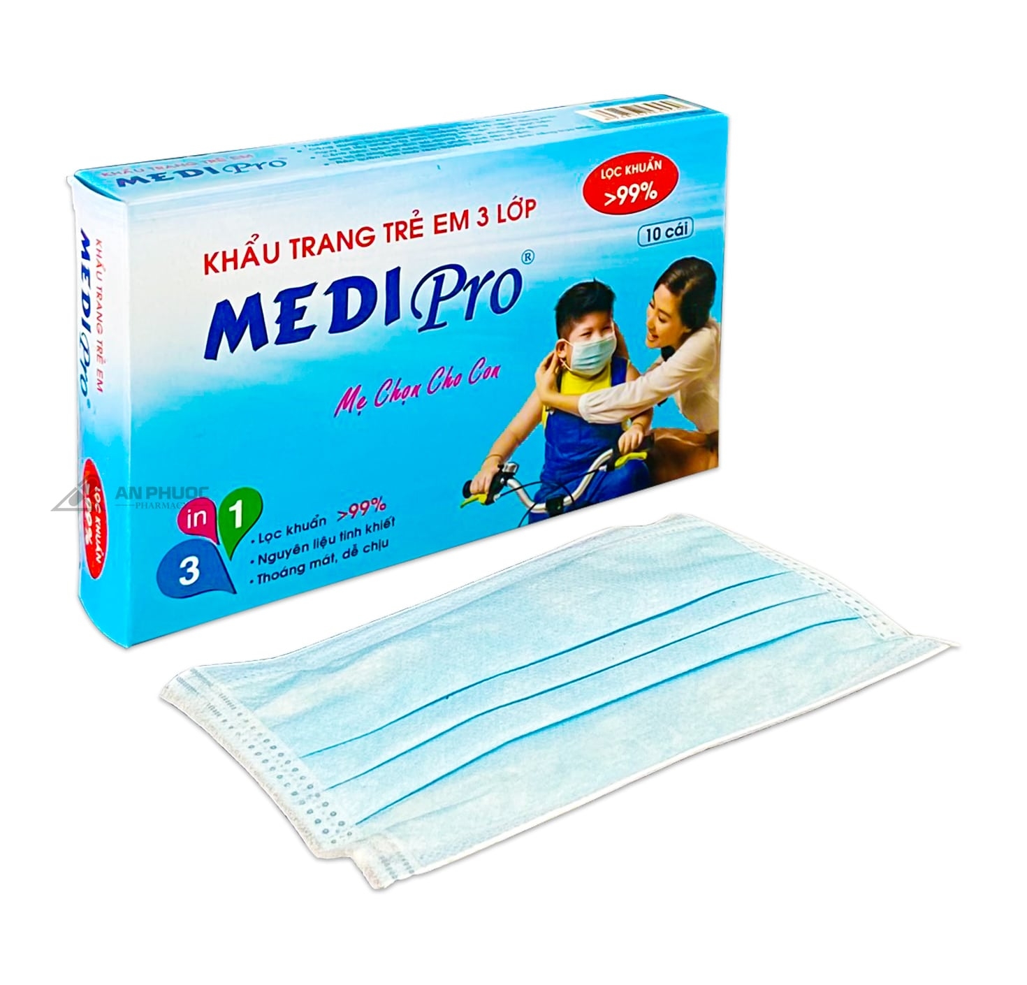 Khẩu Trang Trẻ Em Medi Pro®️ | Hộp 10 cái