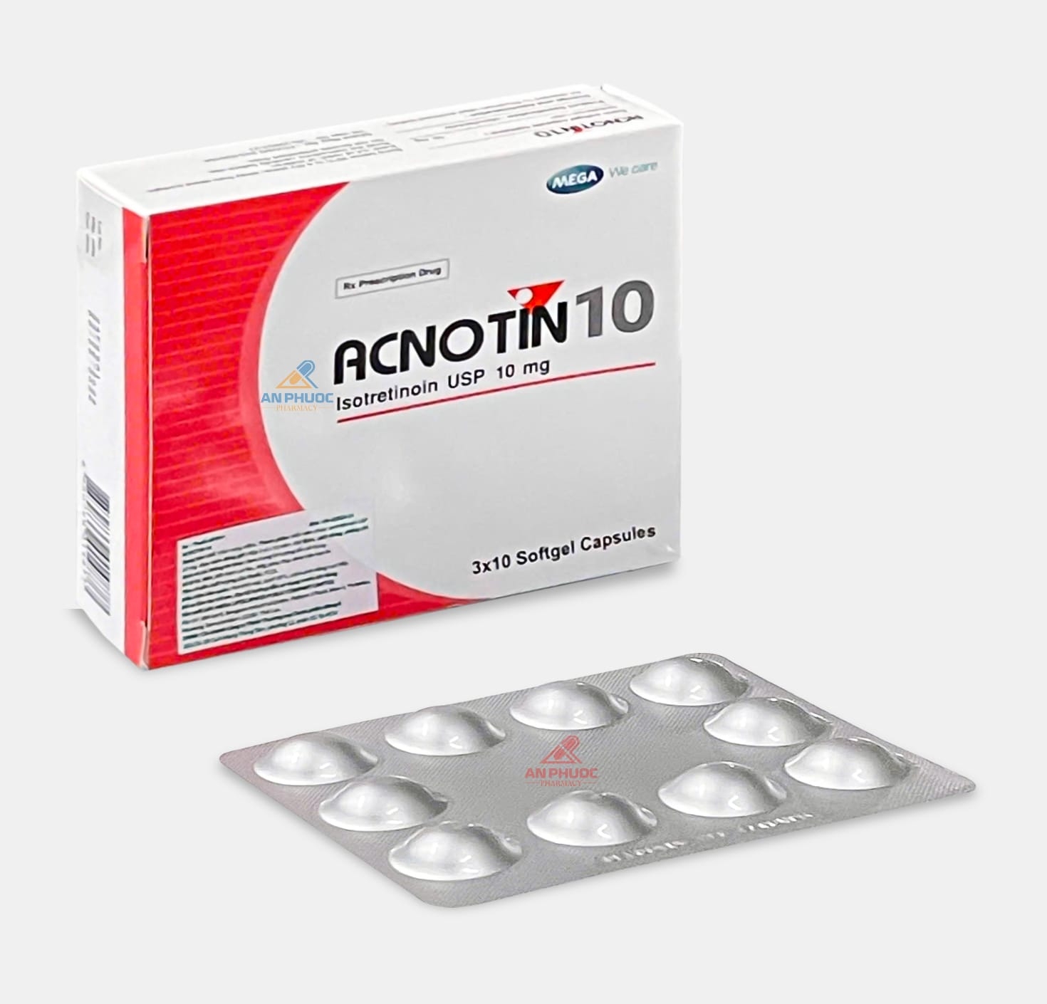 Thuốc Acnotin® 10mg | Isotretionin |【Hộp 30 viên】