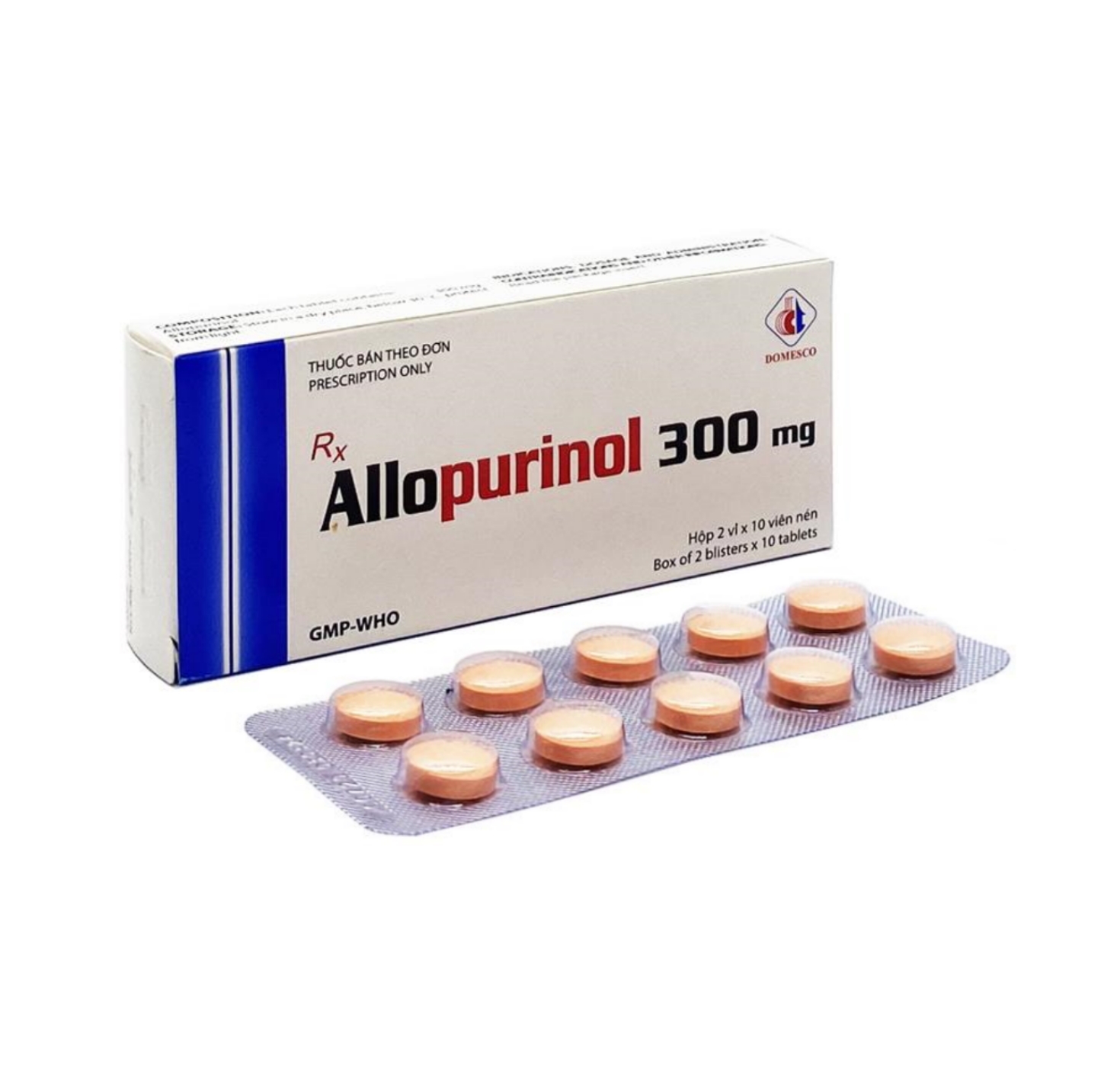 Thuốc Allopurinol 300mg | Domesco | ☎ 0919 84 77 85