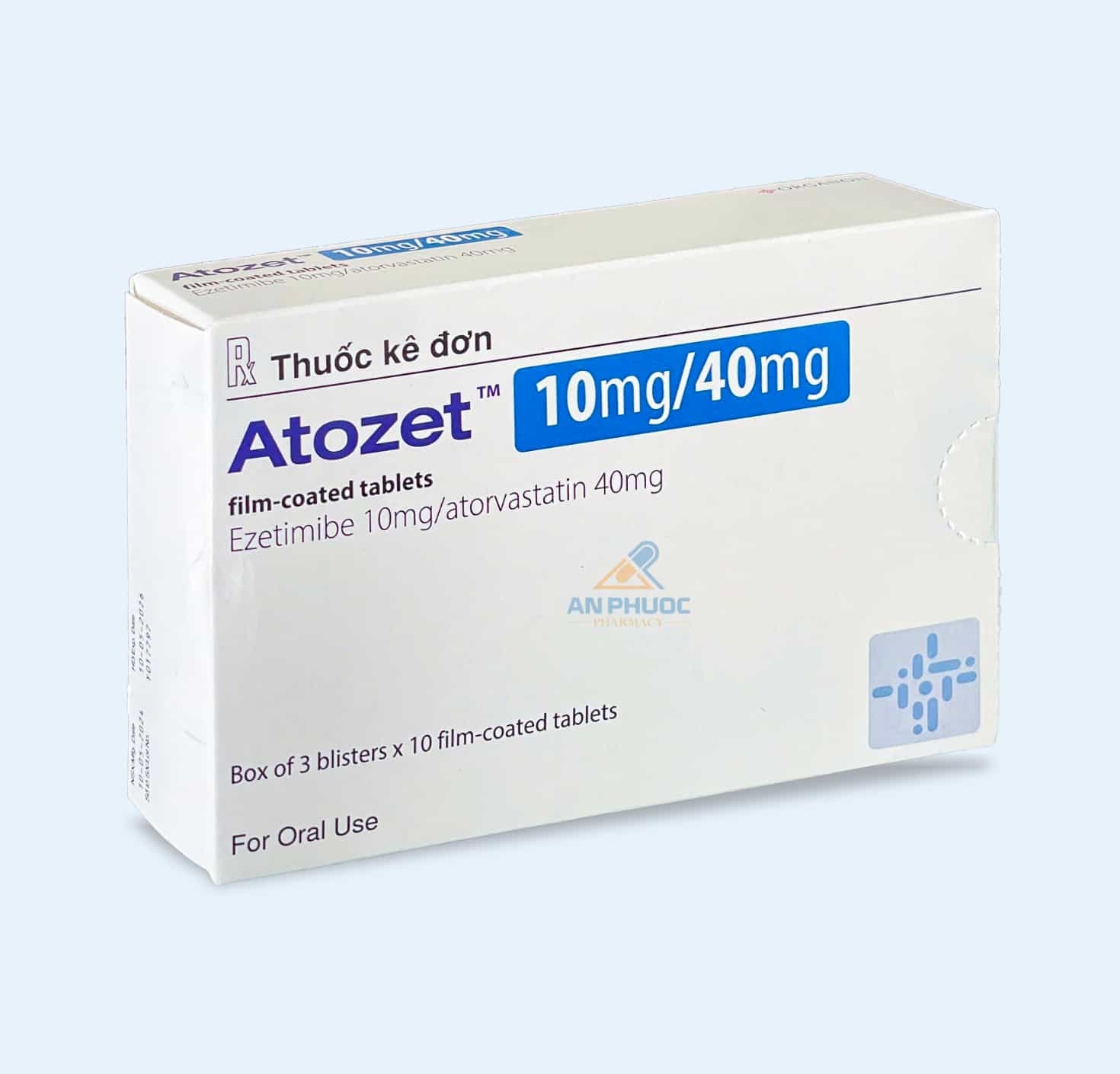 Thuốc Atozet™ 10mg/40mg |【Hộp 30 viên】