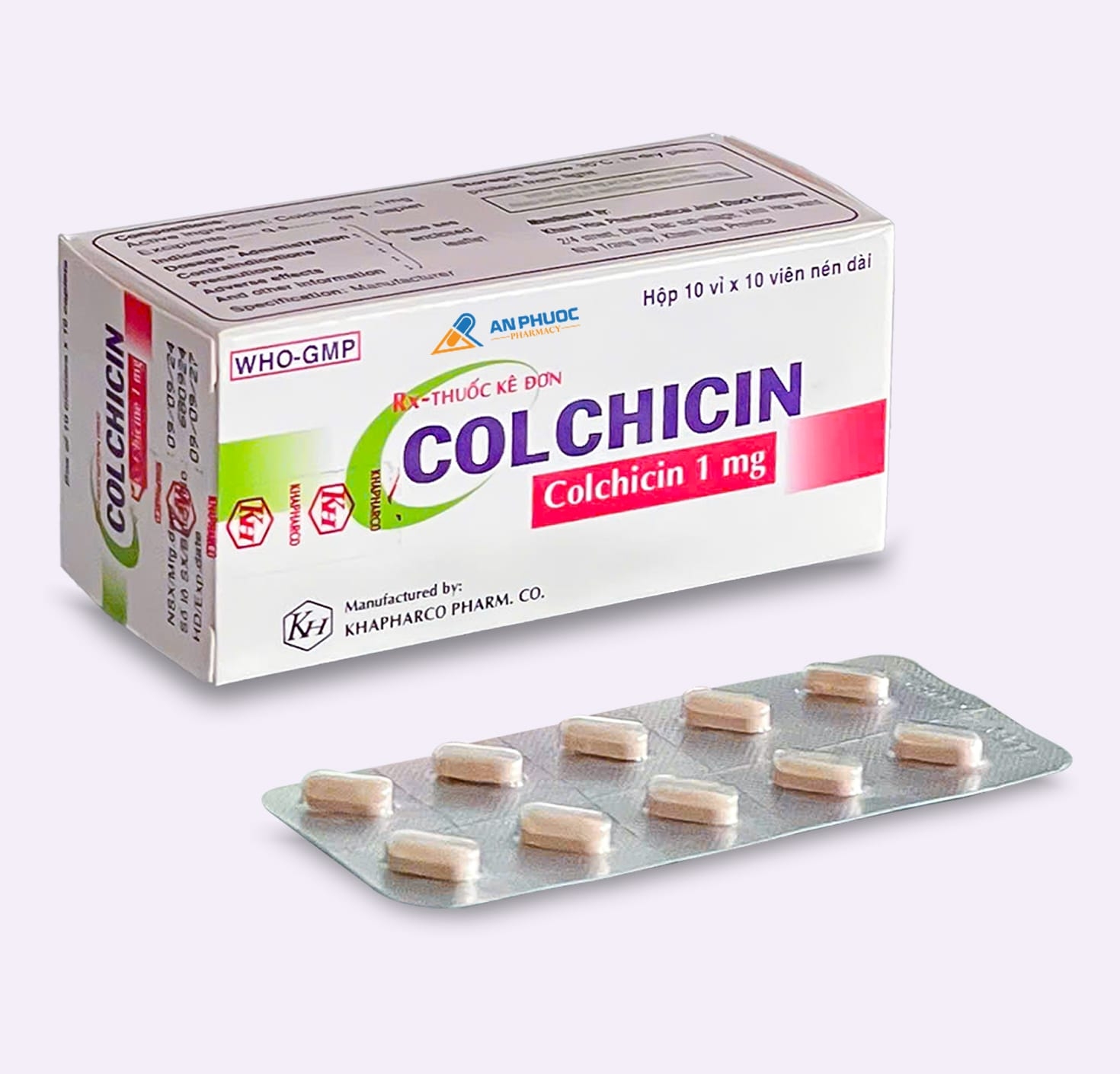 Thuốc Colchicin® 1mg | Khapharco |【Hộp 100 viên】