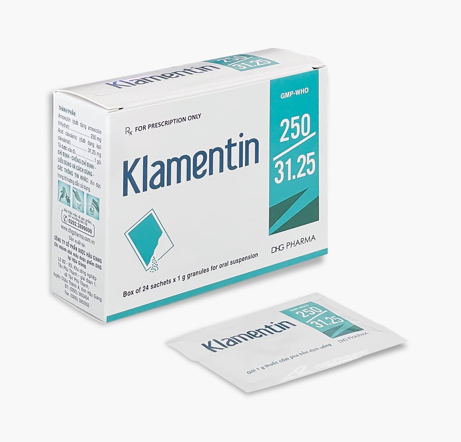 Thuốc Klamentin® 250mg |【Hộp 24 gói】