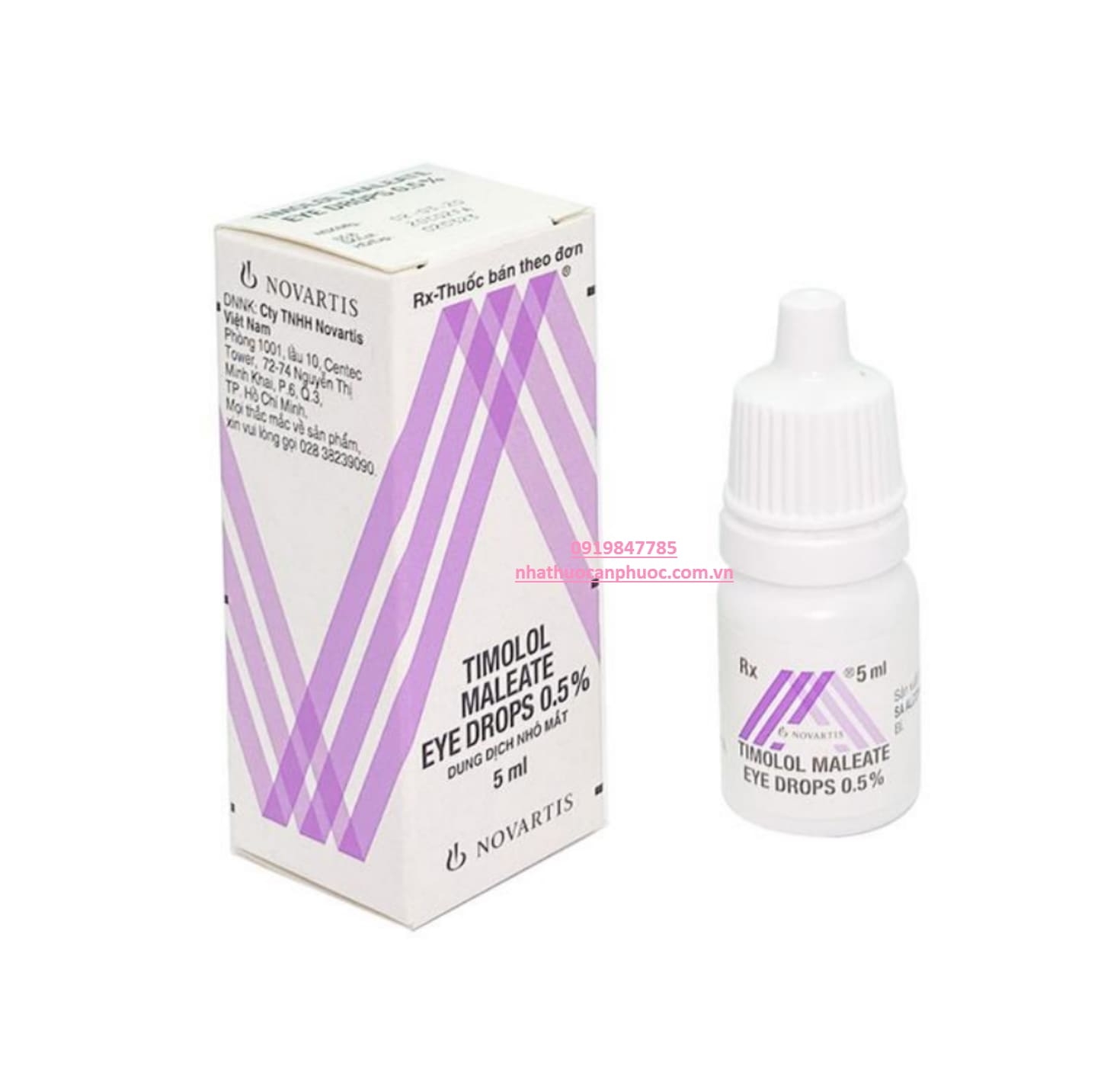 Thuốc nhỏ mắt Timolol maleate eye drops 0.5% 5ml