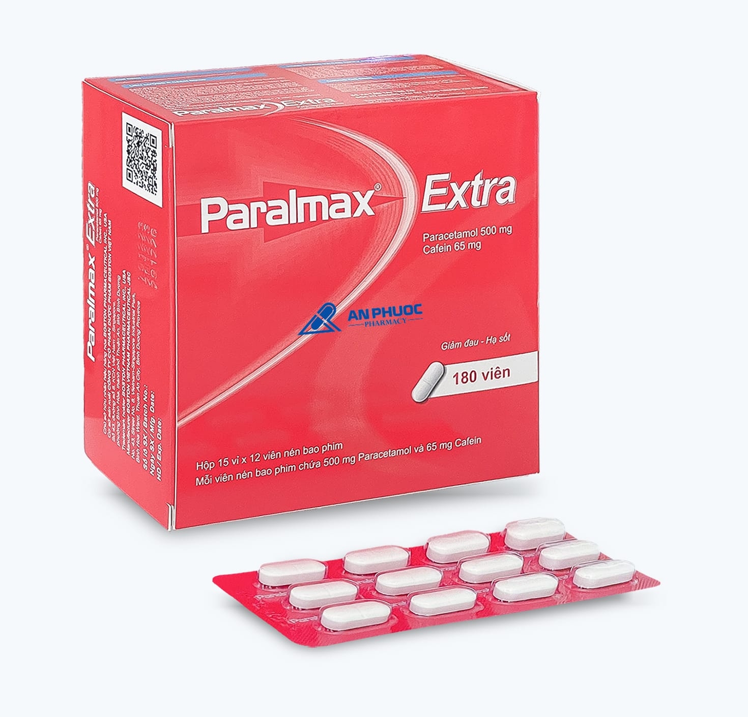 Thuốc Paralmax Extra® |【Hộp 180 viên】