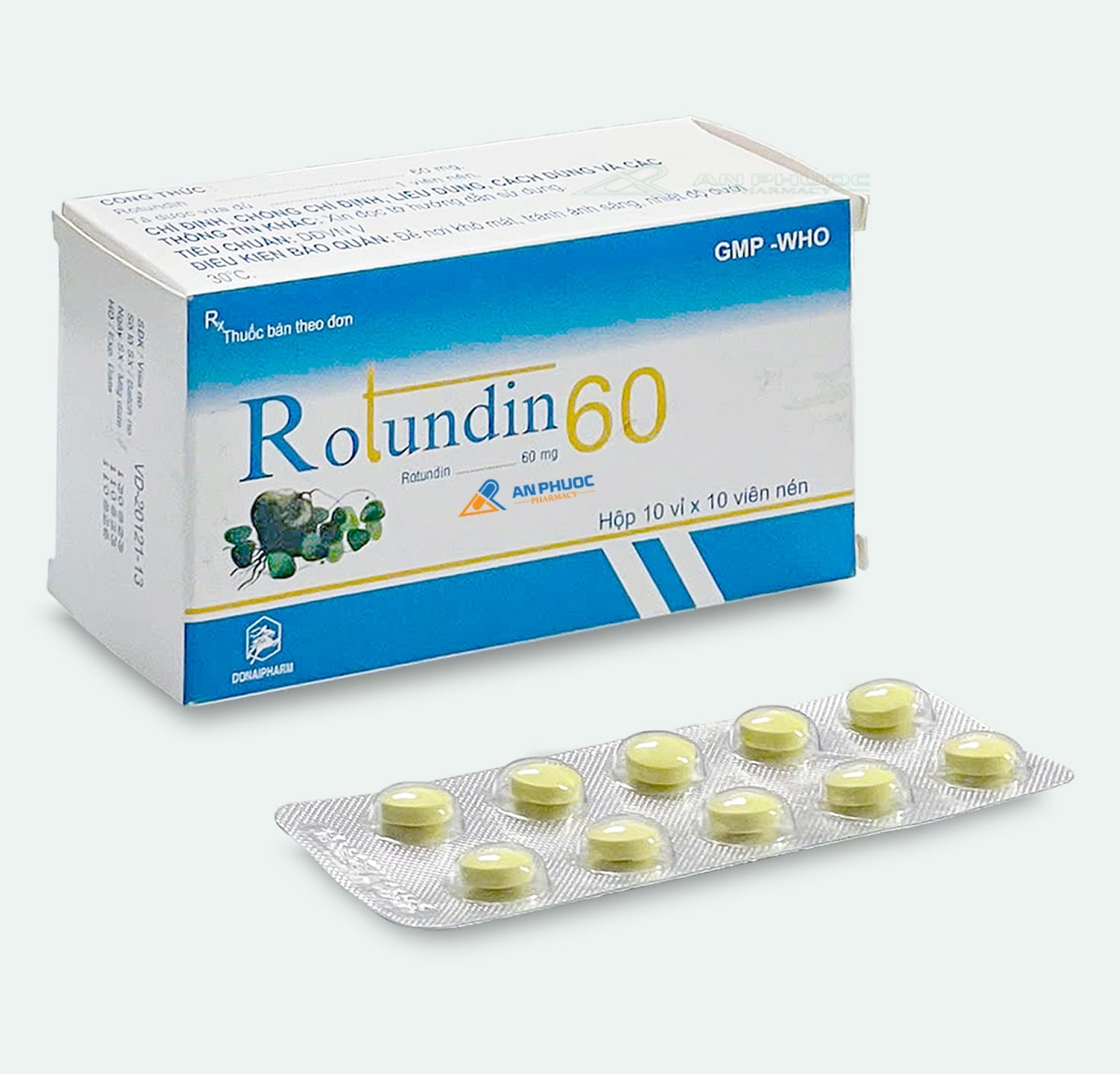 Thuốc Rotundin® 60mg | DONAIPHARM |【Hộp 100 viên】