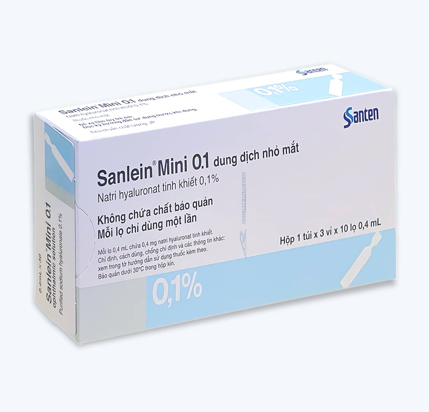 Thuốc Sanlein® Mini 0.1% | Dung Dịch Nhỏ Mắt |【Hộp 30 tép】