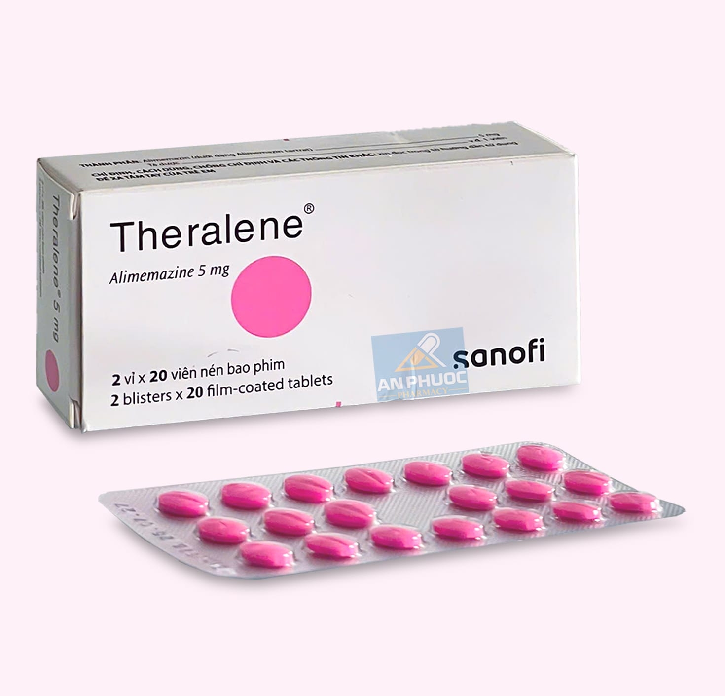 Thuốc Theralene® 5mg | Alimemazine |【Hộp 40 viên】