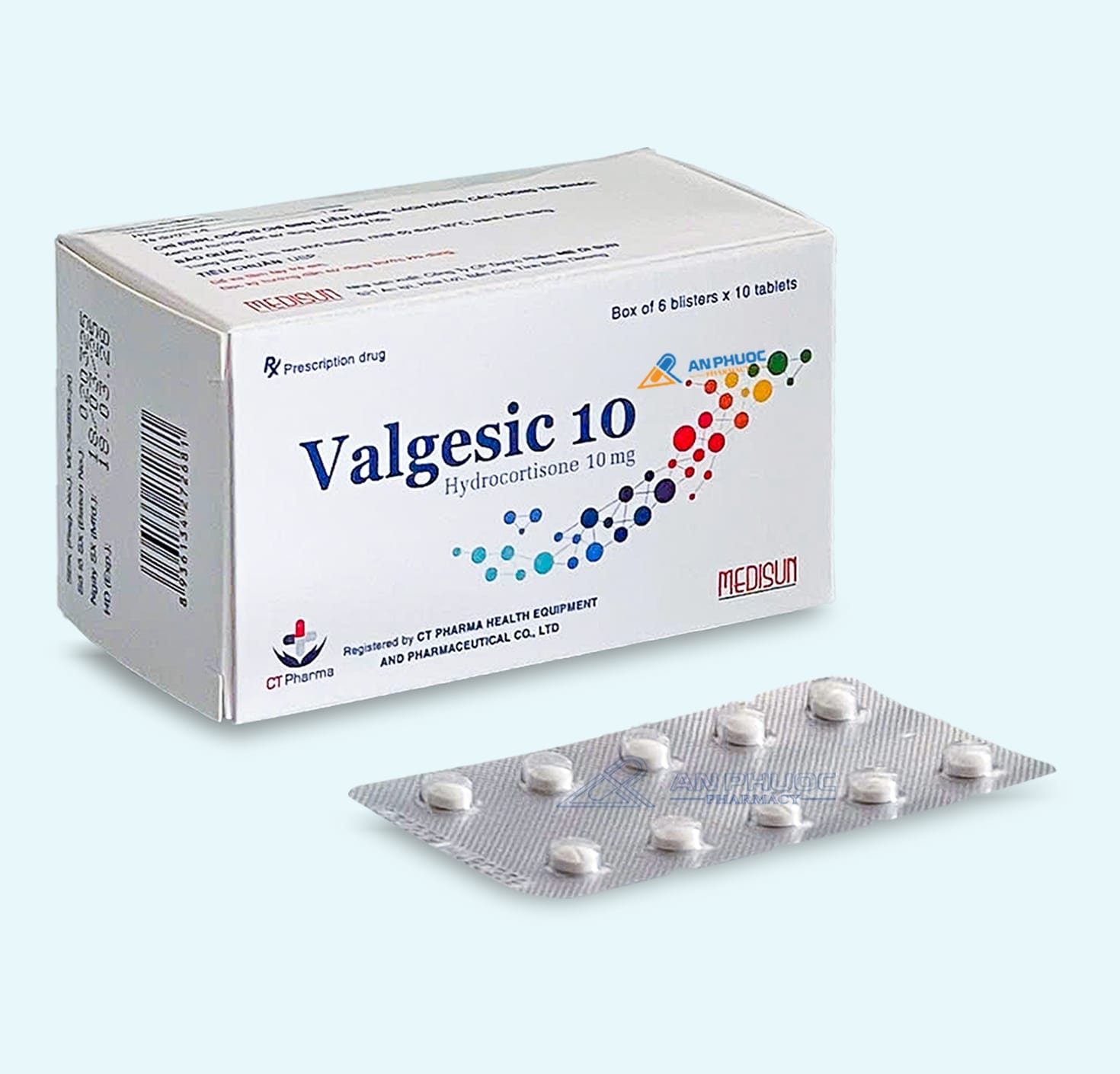 Thuốc Valgesic® 10mg | Hydrocortisone |【Hộp 60 viên】
