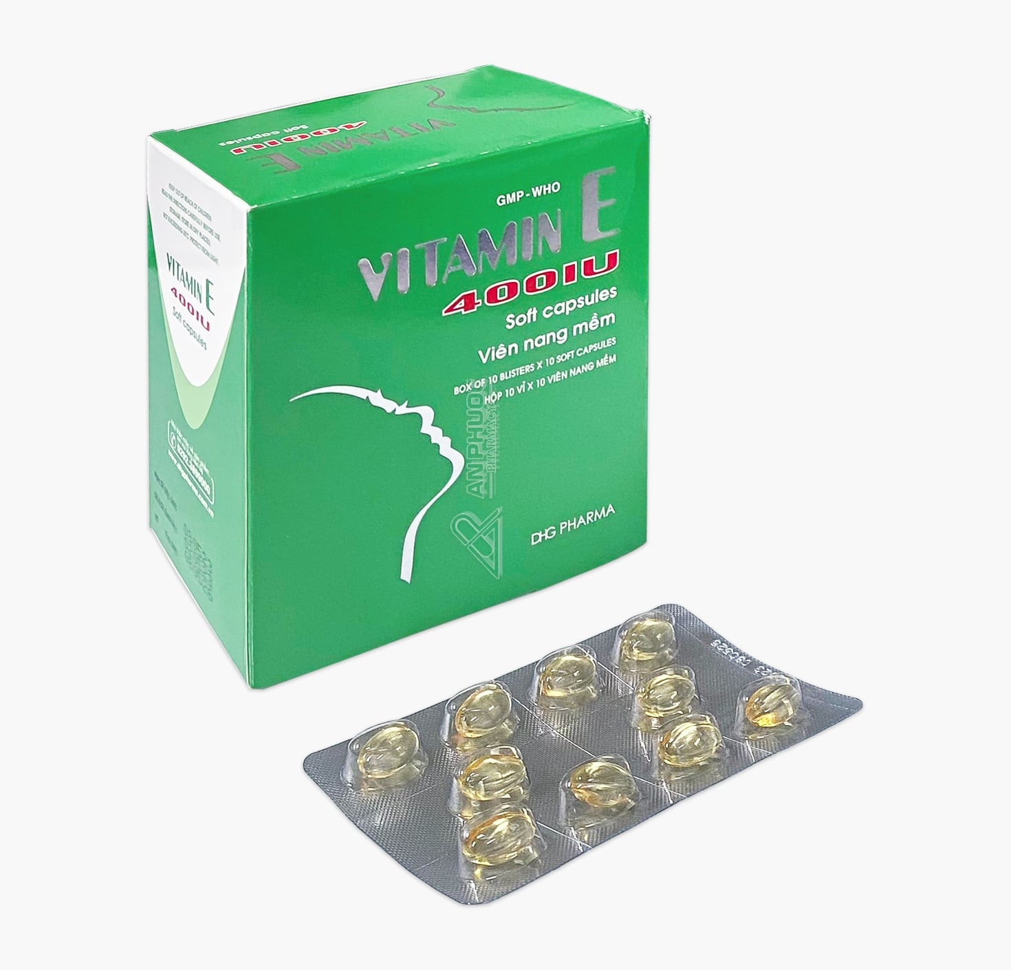 Thuốc Vitamin E 400 IU DHG | Dl-alpha tocophryl acetat