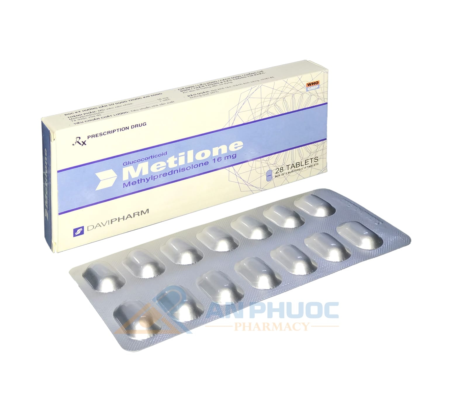 Thuốc Metilone ™ 16mg (methylprednisolone)