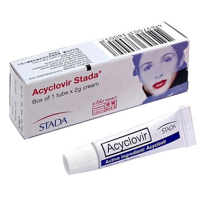 Gel Bôi Nhiệt Miệng Acyclovir Stada